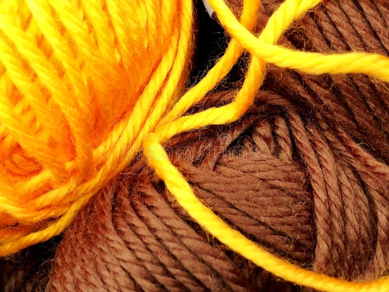 Knitting Wool and a Woolen Ball - As a Concept of Hobby and Creativity ...