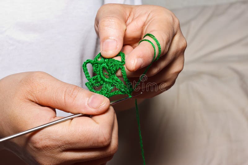 Knitting work stock image. Image of cord, handiwork, lasso - 38965345