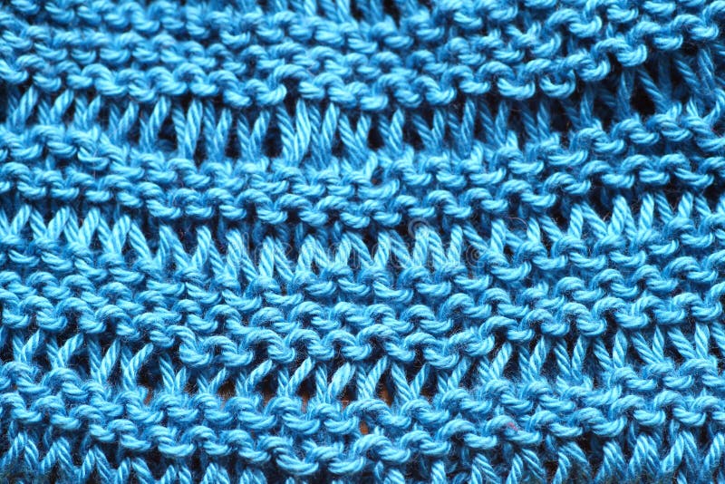 Knitwear Made with Blue Wool Stock Photo - Image of hand, winter: 160480948