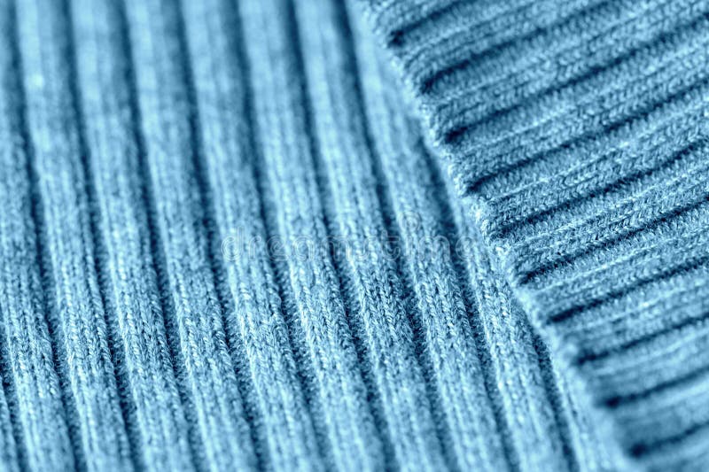 Knitwear Texture Closeup. Textile Background Blue Color Toned Stock ...