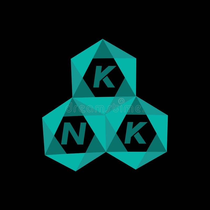 KNK Creative Minimalist Letter Logo. KNK Unique Vector Initials ...