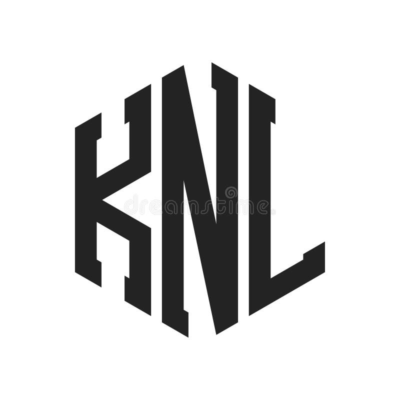 KNL Logo Design. Initial Letter KNL Monogram Logo Using Hexagon Shape ...