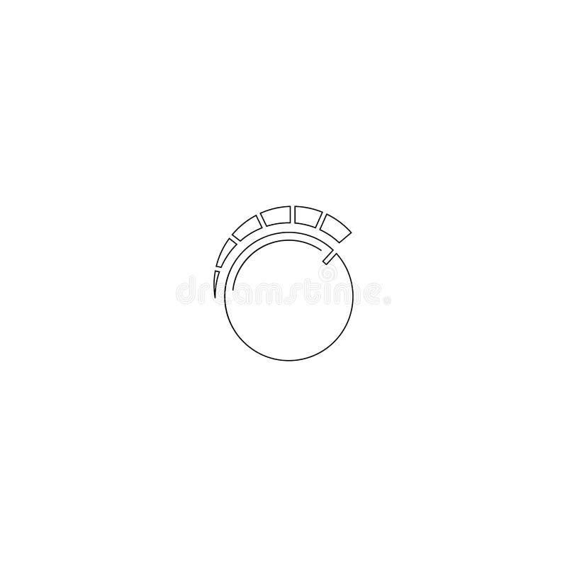 Knob Icon Illustration Design Stock Illustration - Illustration of ...
