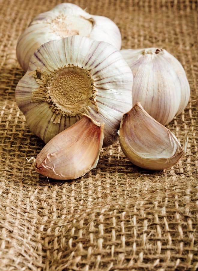 Knoblauchzehe und Zwiebel stockfoto. Bild von hell, zusammenstellung ...
