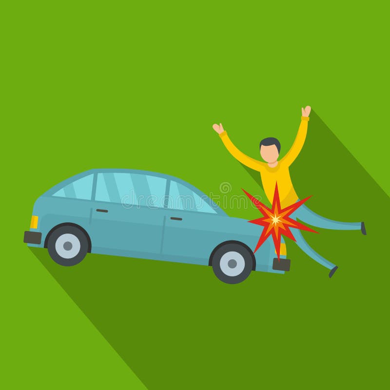 Knock Down Icon, Flat Style Stock Vector - Illustration of glass ...