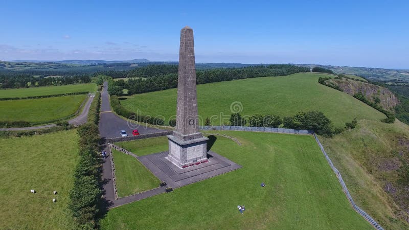 Knockagh War Memorial Northern Ireland Stock Image - Image of city ...