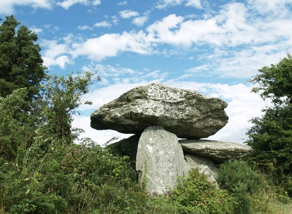 Knockeen dolmen stock photo. Image of megalith, building - 15720514