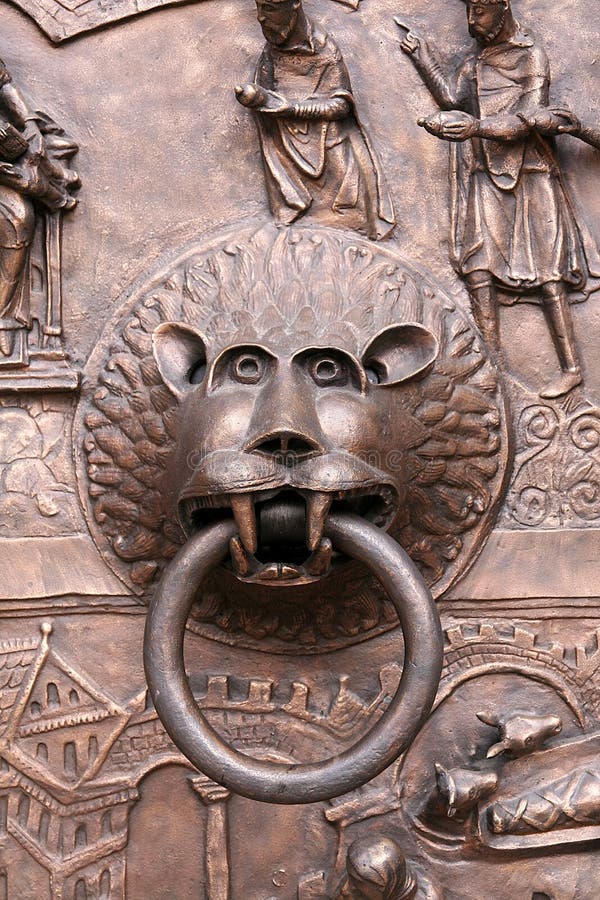 Knocker stock image. Image of gate, antique, house, front - 4649531