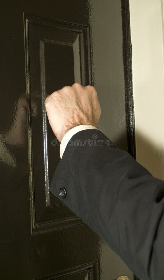 Knocking on the Door stock image. Image of knock, shinny - 4856077