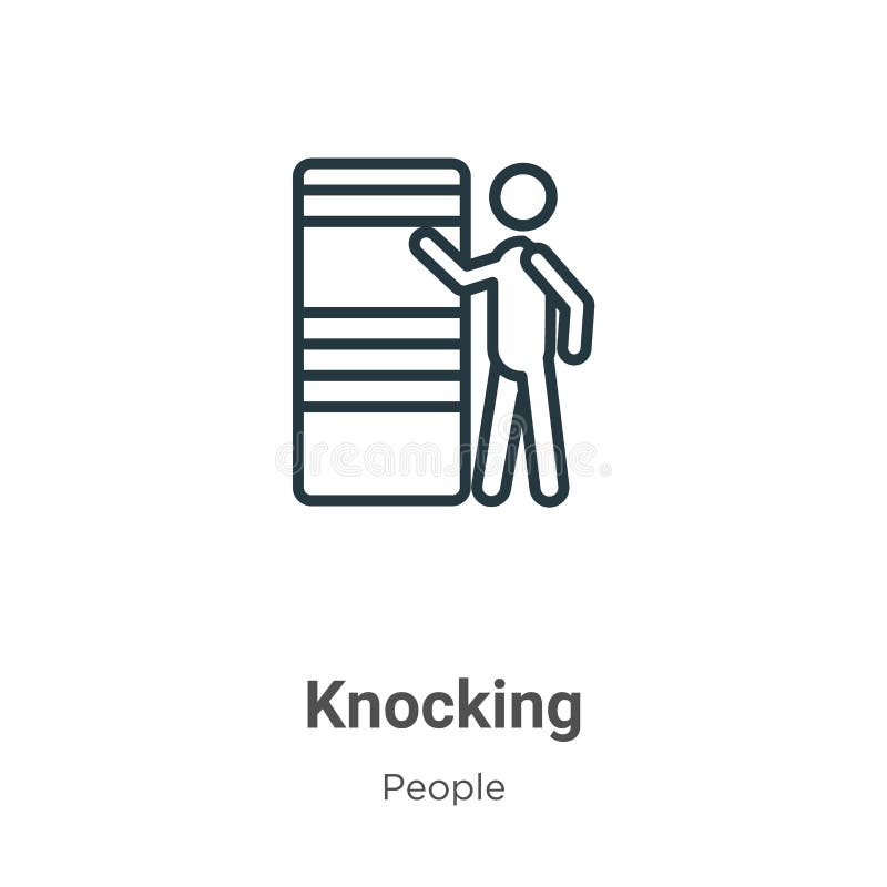 Knocking Icon in Filled, Thin Line, Outline and Stroke Style. Vector ...