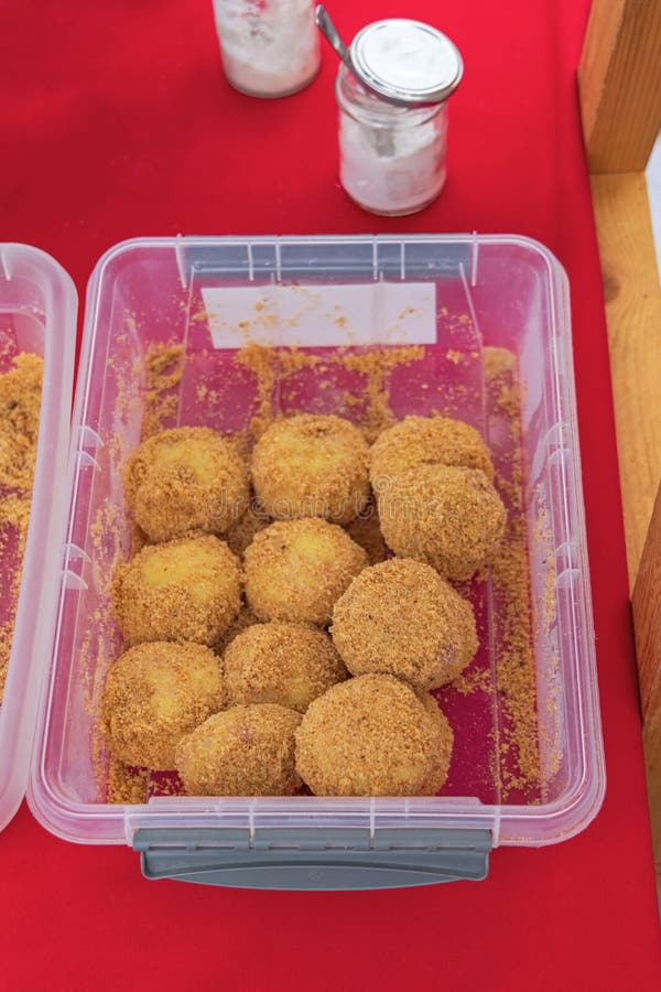 Knodel Boiled Dumplings stock image. Image of traditional - 261993087