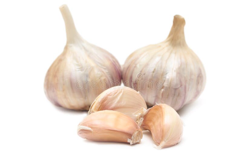 Knoflook stock afbeelding. Image of plantaardig, twee - 12299285
