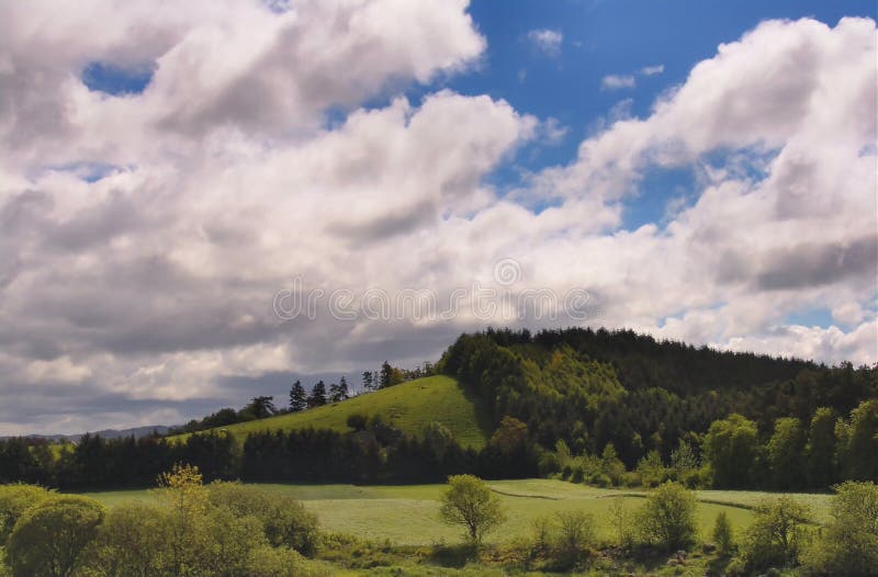 The Knoll stock image. Image of skies, clouds, fields, grass - 8453