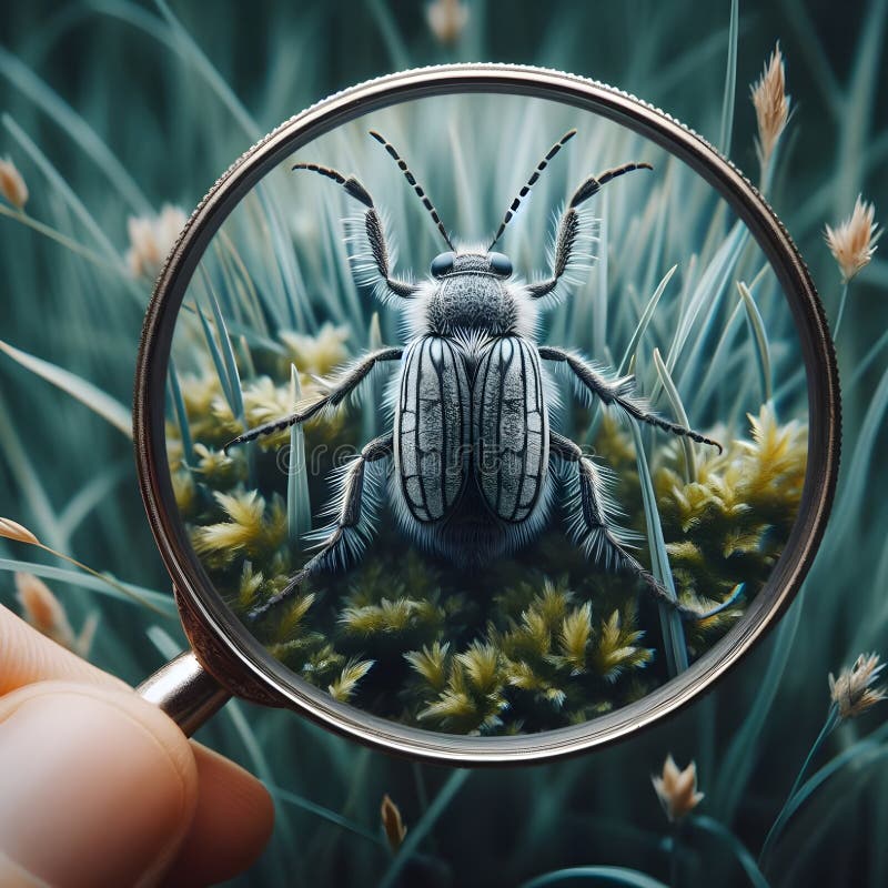 Knolling Photography of an Insect on the Surface Ground in the ...