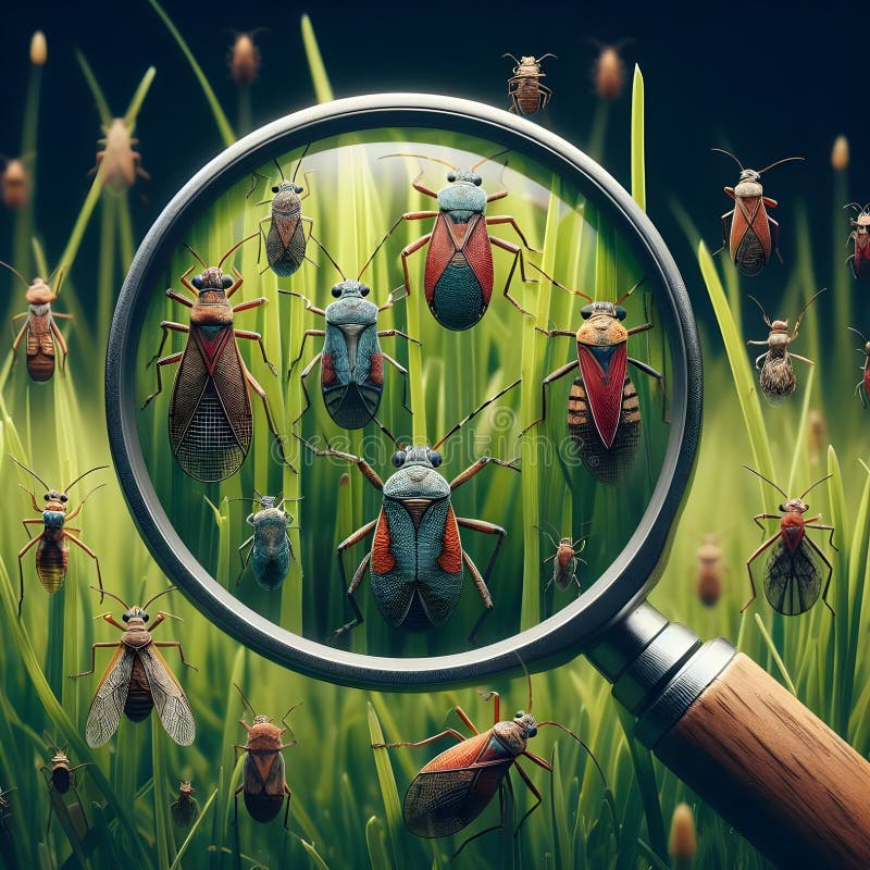 Knolling Photography of an Insect on the Surface Ground in the ...