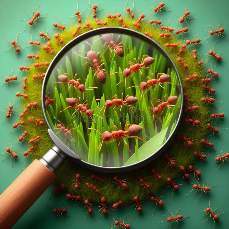 Knolling Photography of an Insect on the Surface Ground in the ...