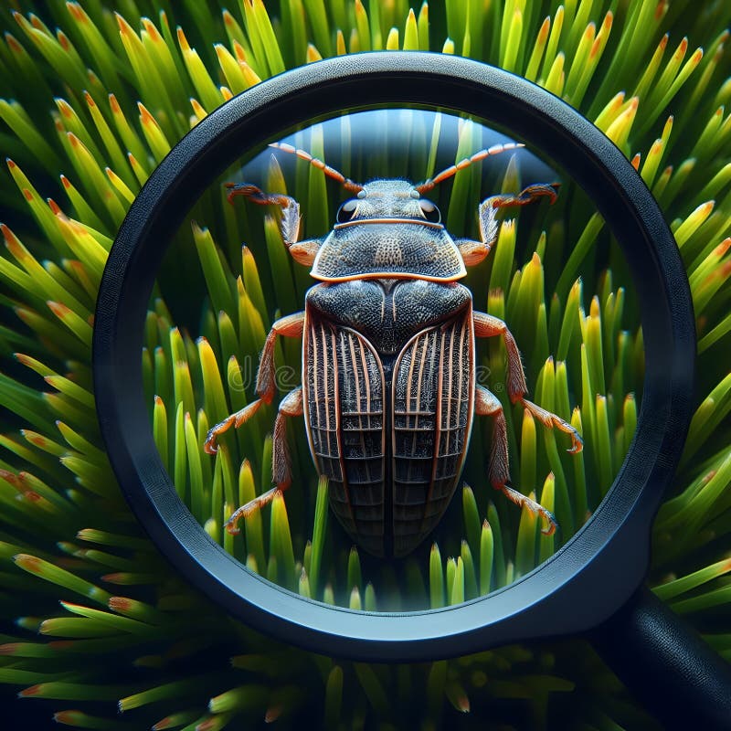 Knolling Photography of an Insect on the Surface Ground in the ...