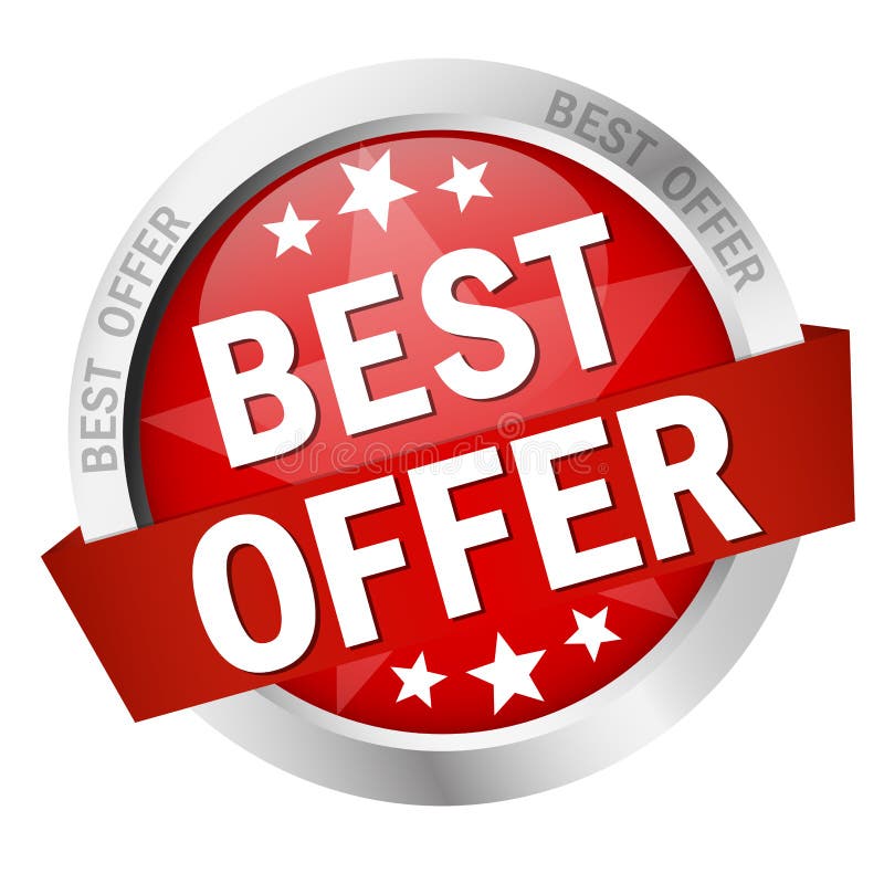 Knopf - bestes Angebot vektor abbildung. Illustration von super - 43660567