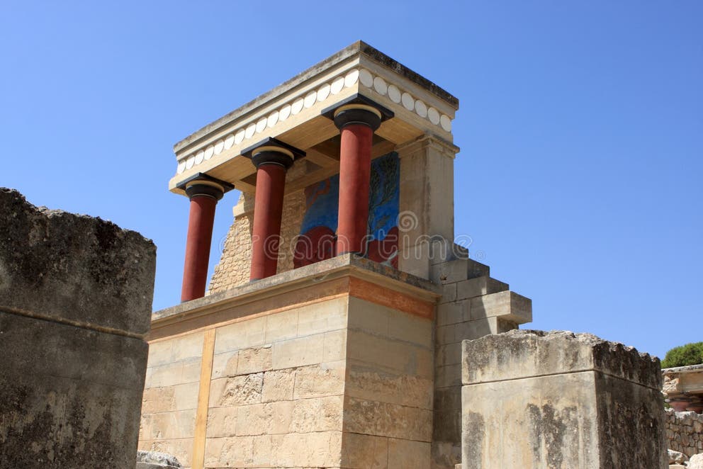 Knossos on Crete stock image. Image of europe, history - 15812917