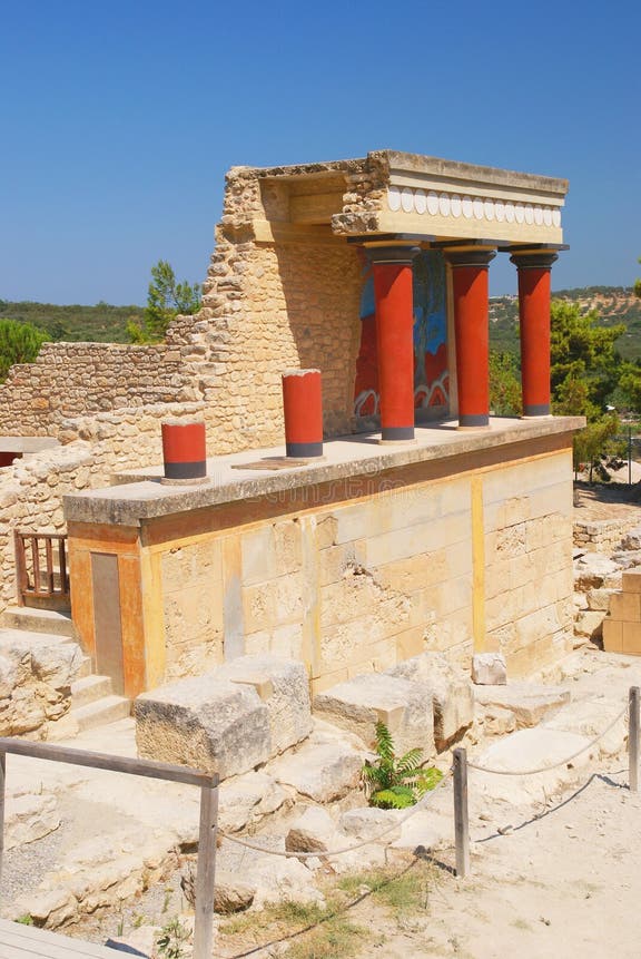 Knossos palace stock photo. Image of blue, decoration - 16205838