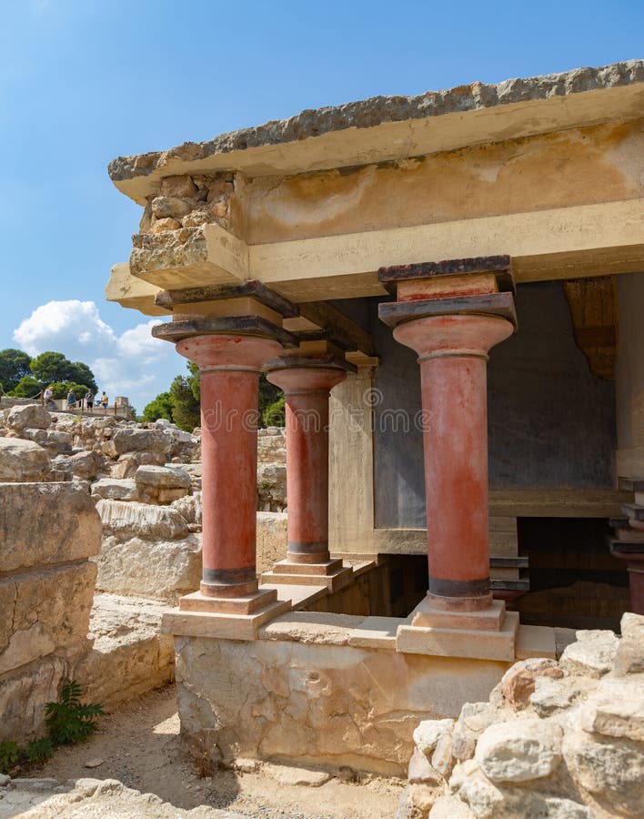 Knossos Palace - North Lustral Basin Stock Photo - Image of crete ...