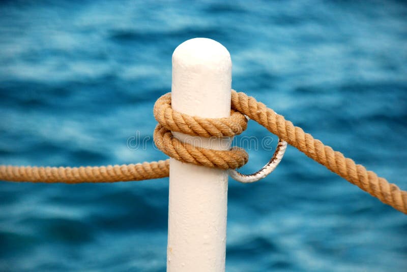 Marine Knot Detail Stainless Steel Boat Railing Stock Image - Image of ...