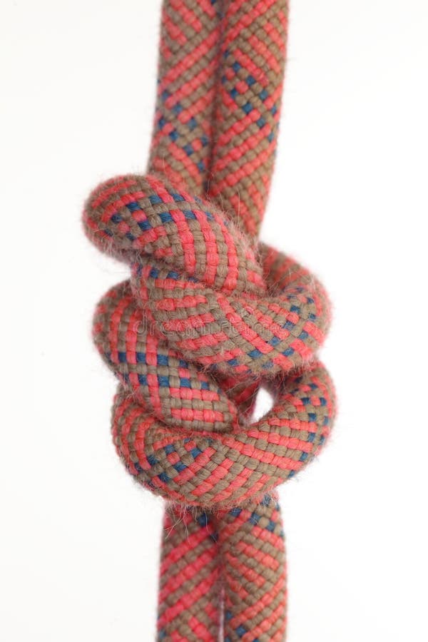 Two ropes with knot stock image. Image of bend, closeup - 68467637