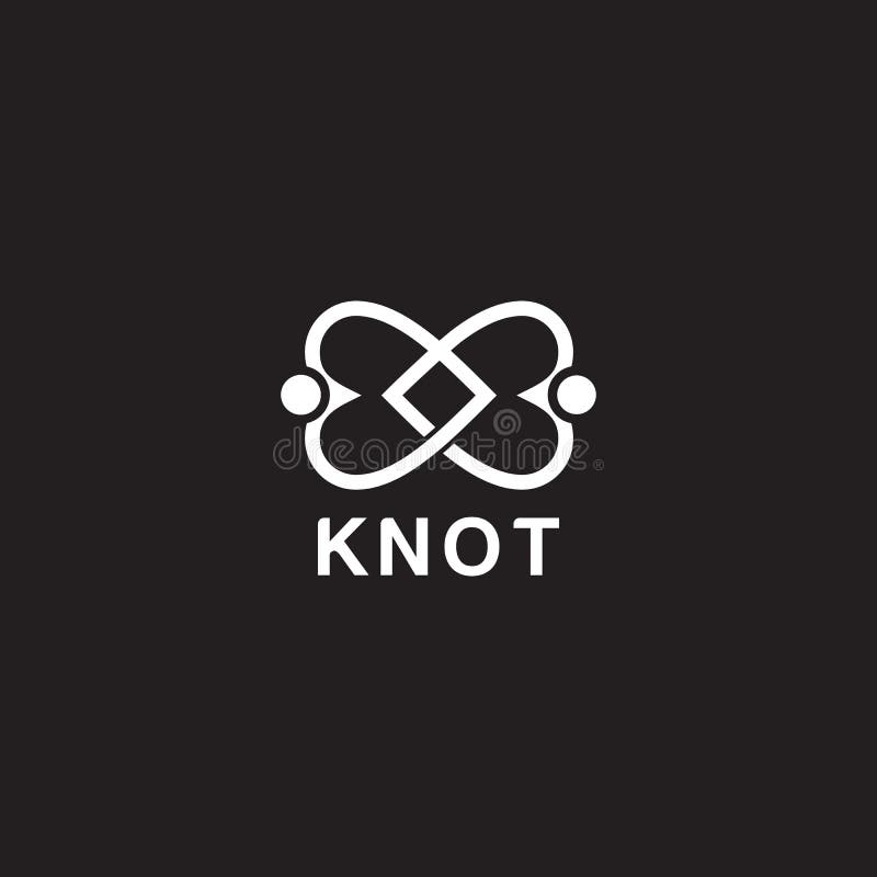 Knot Love Icon Logo Design Vector Template Stock Vector - Illustration ...