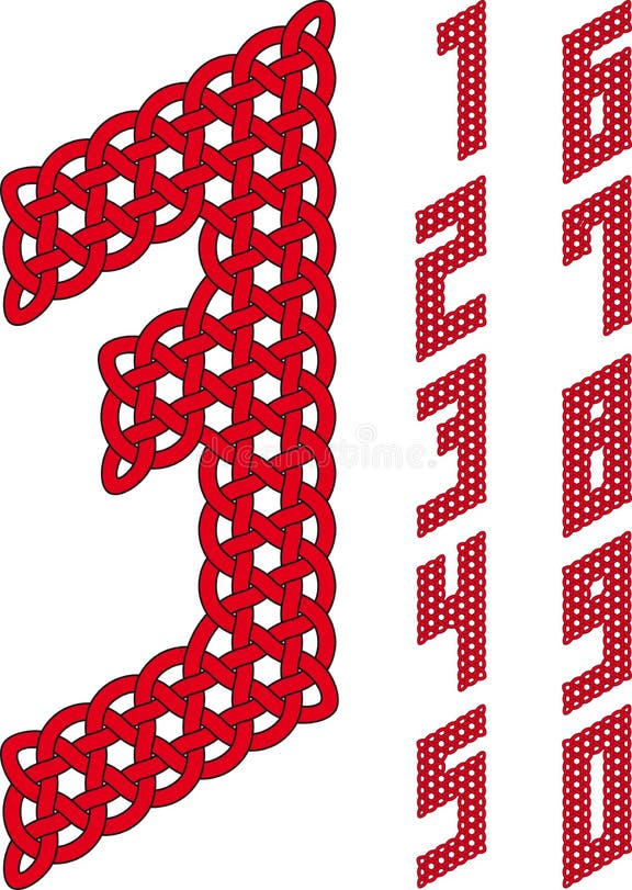 Celtic Numbers Stock Illustrations – 102 Celtic Numbers Stock ...