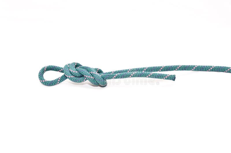 Knot on rope stock photo. Image of isolated, knot, coil - 12241442