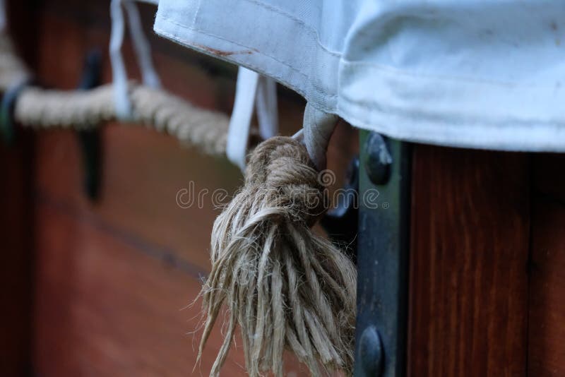Knot on rope stock image. Image of cartn, hemp, summer - 130835183