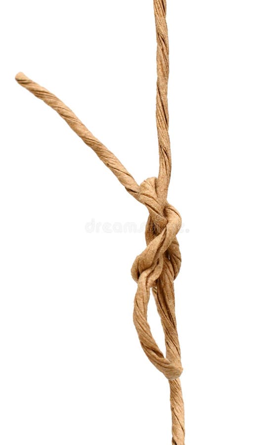 Knot in rope stock photo. Image of cotton, thread, tying - 3083182