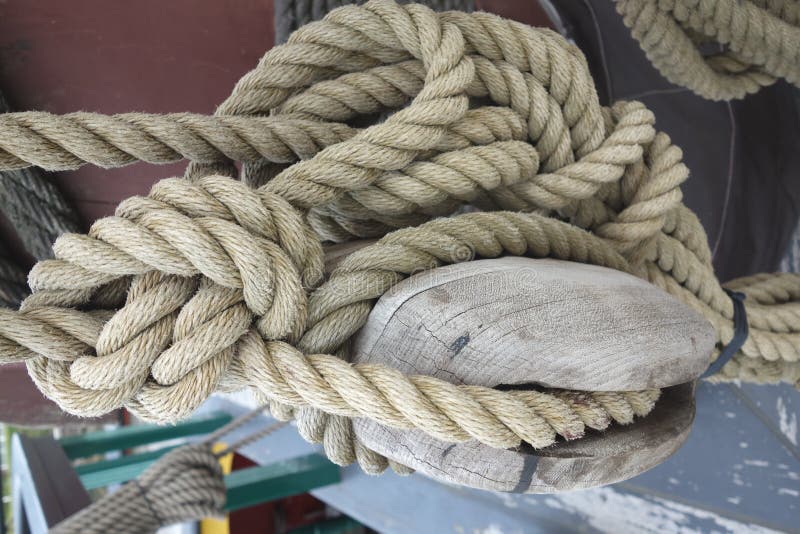 Knot in rope stock image. Image of twined, knot, siasl - 36956923