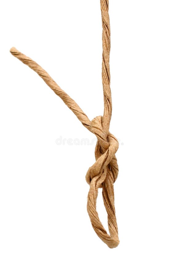Knot in rope stock photo. Image of cotton, thread, tying - 3083182