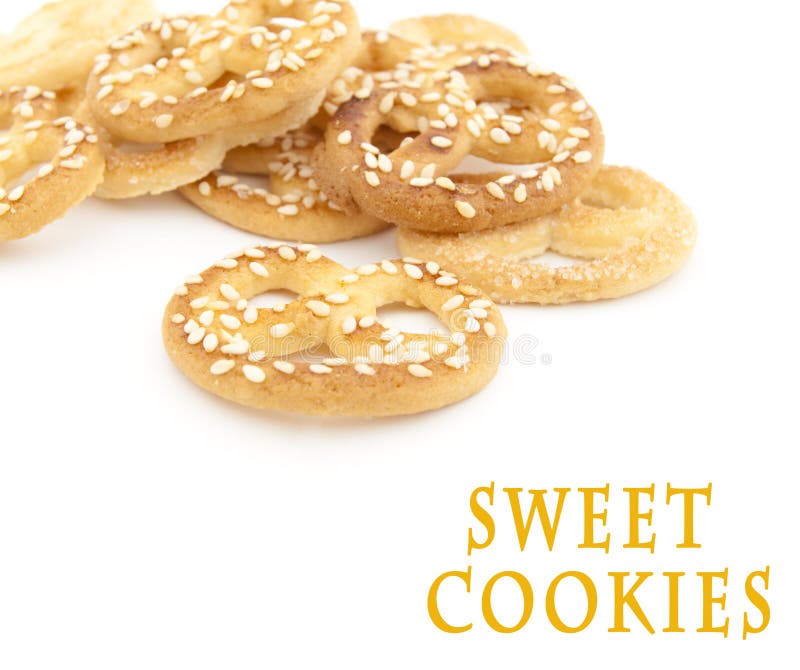 Knot-shaped biscuit stock image. Image of almond, italian - 11973603