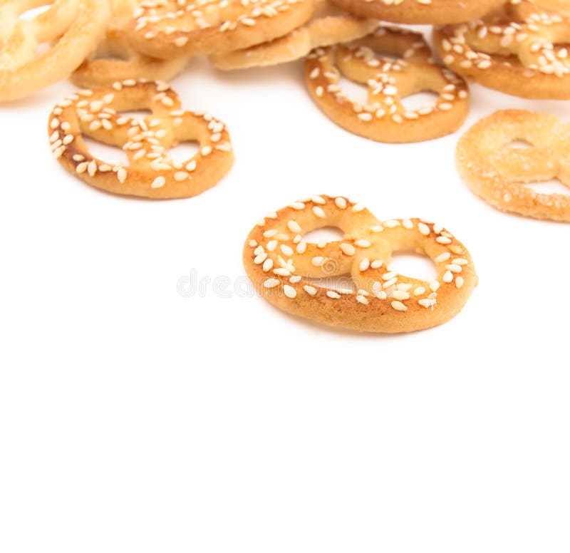 Knot-shaped biscuit stock image. Image of cuisine, chip - 12152807
