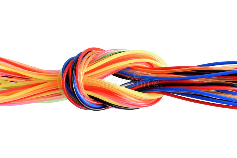 Knot wire colored plastic stock image. Image of tail - 26129665