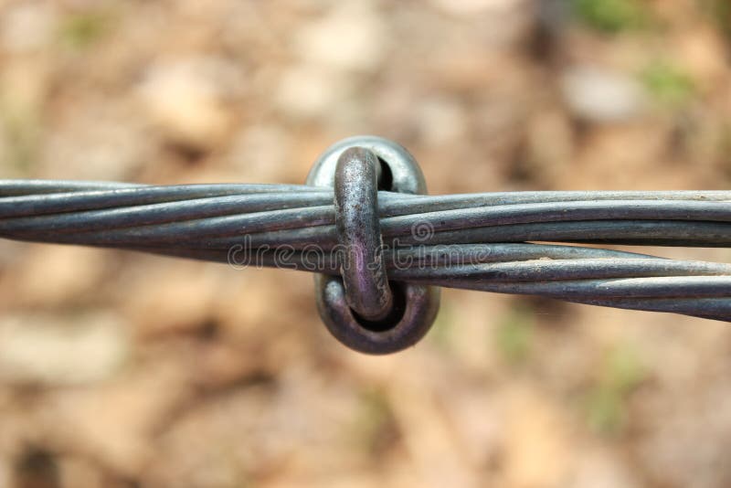 Knot of wire rope. stock photo. Image of link, engineering - 50985818