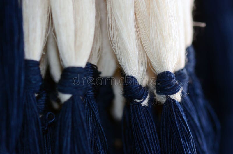Knots Made with Different Nylon Ropes Stock Photo - Image of white ...