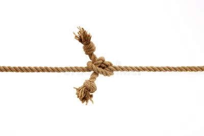 Knotted rope stock image. Image of repair, connection - 19465057