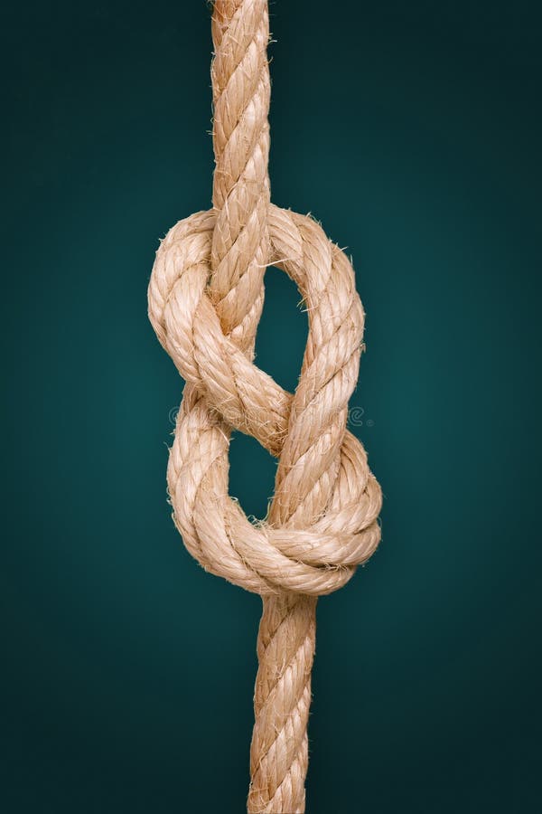 Knotted rope stock image. Image of knot, complicated - 25739617