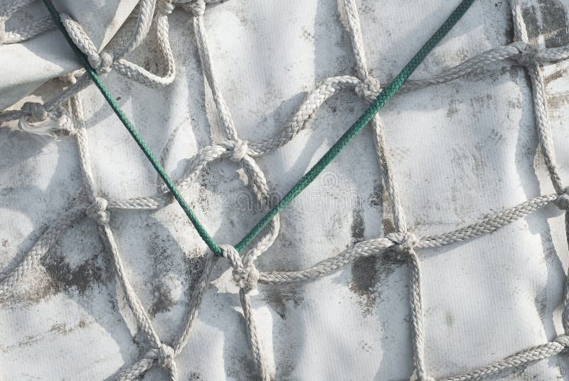 Knotted Rope and Tarp stock image. Image of braid, artistic - 32377945