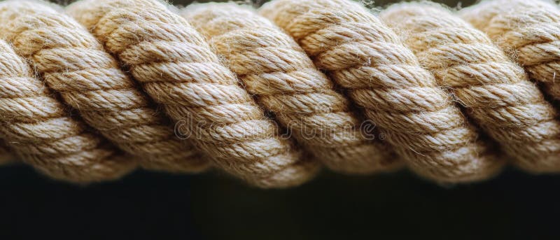 Knotted Rope Texture a Study in Light and Shadow on Woven Fibers Stock ...