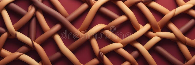 Knotted Shapes in Maroon and Chocolate Stock Image - Image of chocolate ...