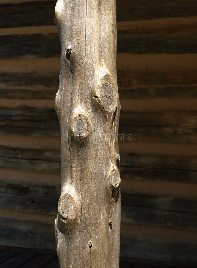 Knotted Wood stock image. Image of post, wood, textures - 15994747