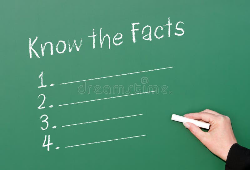 Know the facts check list stock image. Image of knowledge - 43577147