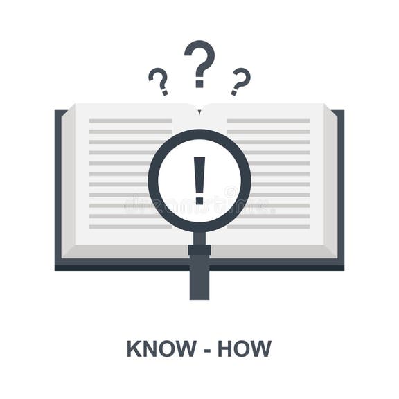 Know-How Flat Icon Design Concept Stock Vector - Illustration of study ...