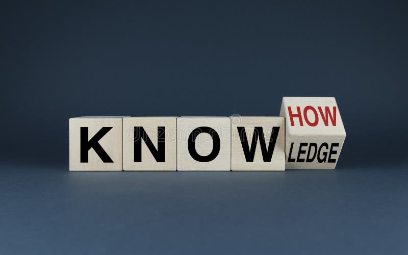 Know How Ledge. Cubes Form Words - Know How Ledge Stock Image - Image ...