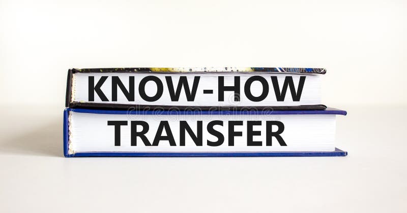 Know-how Transfer Symbol. Concept Words Know-how Transfer on Wooden ...