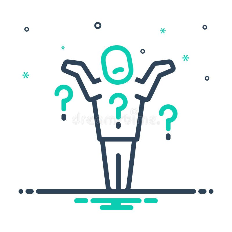 Mix Icon for Know, Cognize and Be Aware Stock Illustration ...